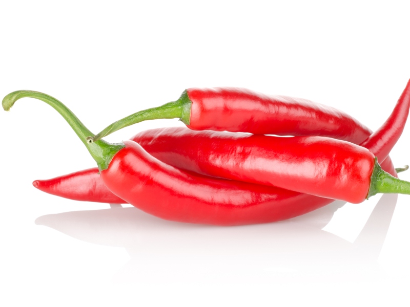 Biologsiche rode pepers per stuk